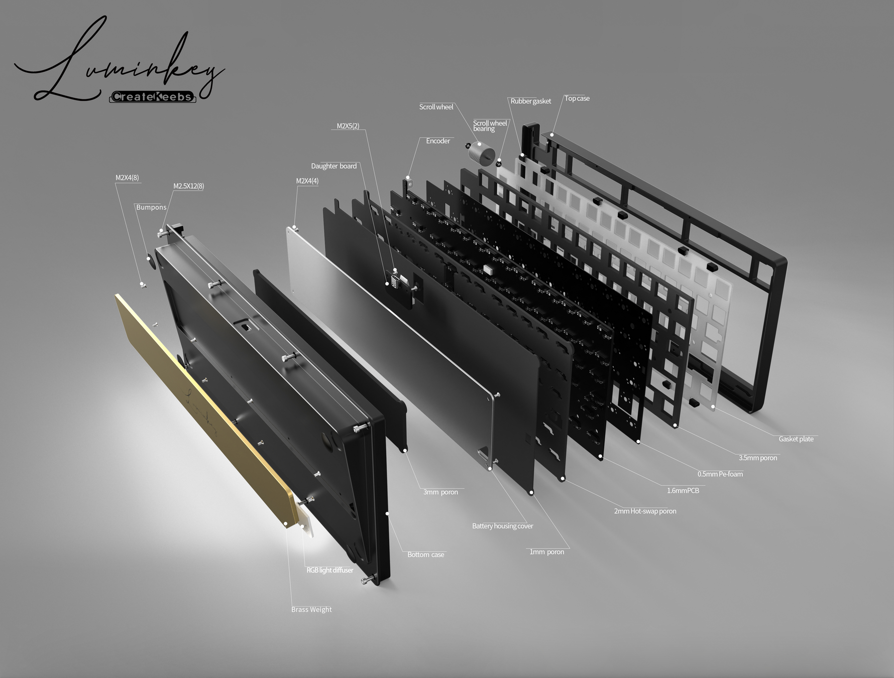 LUMINKEY75 75% Custom Mechanical Keyboard